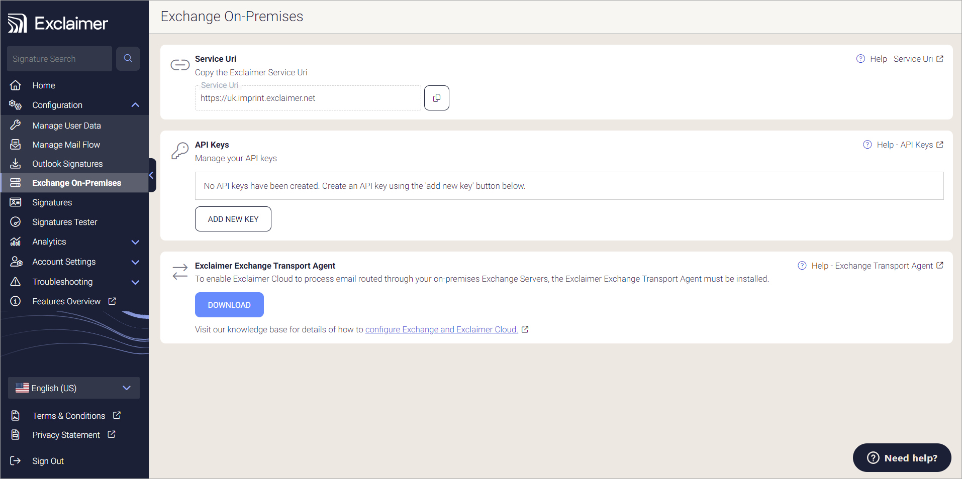 Exchange On-Premises – Exclaimer Knowledge Base